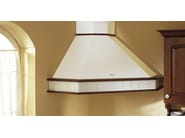 Corner cooker hood with integrated lighting Class D RANCH ANGOLO By FABER