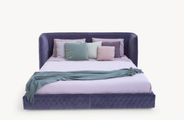 REDONDO Fabric double bed with removable cover By Moroso | design ...