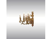 Gold leaf chandelier ROCOCO / BAROCK CHANDELIER By Woka Lamps Vienna