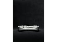 Curved fabric sofa with removable cover ROD BEAN By Living Divani ...