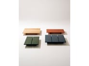 EOLIE Iroko garden side table By RODA | design Gordon Guillaumier