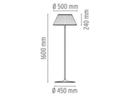 Fabric floor lamp ROMEO SOFT F By FLOS design Philippe Starck