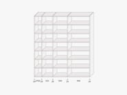 SELECTA NOCE L | Storage wall Selecta Noce L Collection By Lema