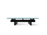 SENGU Low round wood and glass coffee table By Cassina | design ...