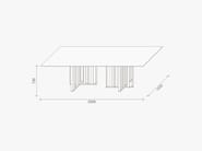 Rectangular dining table SHADE By Lema design Francesco Rota