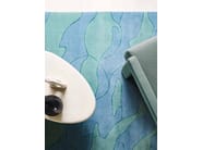 ALL AT SEA Hand knotted rug in wool and silk By Deirdre Dyson