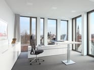 SONO Rectangular wooden executive desk By RENZ | design Justus Kolberg