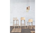 SPLIT | Wooden stool By TON design Arik Levy