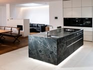 ST-ONE Natural stone kitchen island By STRASSER