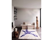 Hand knotted rug in wool and silk STARFISH All at sea Collection By Deirdre Dyson