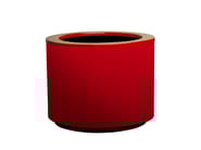 STEEL PLUS | Round plant pot Low round stainless steel plant pot with ...