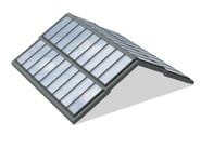Glass and steel roof window STEP LONGLIGHT/RIDGELIGHT By Velux Commercial