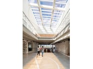 Glass and steel roof window STEP LONGLIGHT/RIDGELIGHT By Velux Commercial