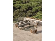 SWING | Oval coffee table By Ethimo design Patrick Norguet