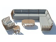 SWING | Oval coffee table By Ethimo design Patrick Norguet