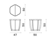 SWING | Round coffee table By Ethimo design Patrick Norguet