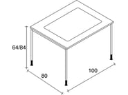 Height-adjustable office desk with cable management SYSTEM 789 System ...