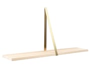 T-SQUARE | Solid wood wall shelf By COEDITION design Michael Anastassiades