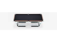 T1.3 Tempered glass pool table with walnut rails By Teckell | design ...