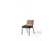 TAI Fabric and leather chair By Meridiani | design Andrea Parisio