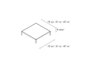 TAVOLO ZERO SQUARE - Z03 | Square table Tavolo Zero Collection By Alias ...