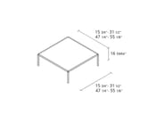 TAVOLO ZERO SQUARE - Z03 | Square table Tavolo Zero Collection By Alias ...