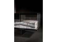 TEKE Glass sideboard with stone interiors By Henge | design Massimo ...