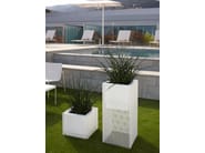 TOP | Low plant pot Low stainless steel plant pot with automatic ...