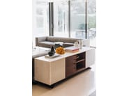 TRIGONO ESTREMOZ Sideboard in marble and wood with drawer By Maami Home | design Fábio Teixeira