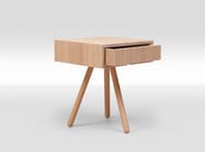 TRIPOD OAK | Bedside table with drawers By Loof
