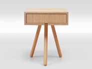 TRIPOD OAK | Bedside table with drawers By Loof