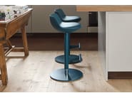 High height-adjustable polyurethane stool TULIJ By Calligaris design E-ggs