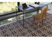 Patterned rectangular jute rug TWIGGY By GAN