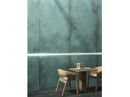 Porcelain stoneware wall/floor tiles with metal effect TRACE MINT ...