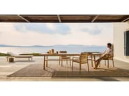 UKIYO Recliner teak sun lounger By TRIBÙ | design Monica Armani