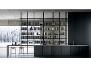 UNLIMITED Open floor-ceiling mounted bookcase By MODULNOVA | design ...