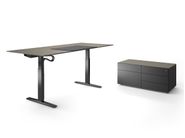 UPSITE Height-adjustable rectangular office desk By RENZ