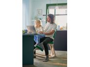 VARIABLE™ PLUS Rocking ergonomic chair in wood and fabric By Varier ...