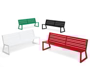 VENTIQUATTRORE.H24 | Bench with back By Urbantime design Basaglia Rota ...