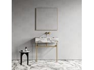 VERNANTE | Arabescato marble console sink By LUSSO
