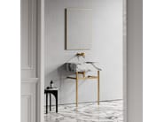 VERNANTE | Arabescato marble console sink By LUSSO