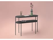 Console table with shelving VICE-VERSA By Cider Edition design Elisabeth Hertzfeld