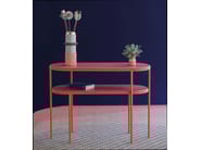 Console table with shelving VICE-VERSA By Cider Edition design Elisabeth Hertzfeld