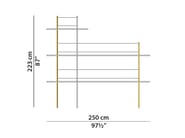 Freestanding glass and aluminium bookcase VICEVERSA By BAXTER design ...