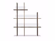 Freestanding glass and aluminium bookcase VICEVERSA By BAXTER design ...