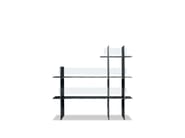 Freestanding glass and aluminium bookcase VICEVERSA By BAXTER design ...