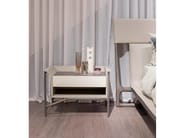 VINE Rectangular leather bedside table By Turri | design Jiang Feng