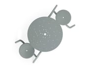 Table for public areas with integrated seats VIRUS 2-SEATER By Extremis ...