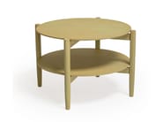 SELVA Round beech coffee table By Vergés