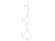 WILLY | Lampada a sospensione in vetro soffiato By PANZERI